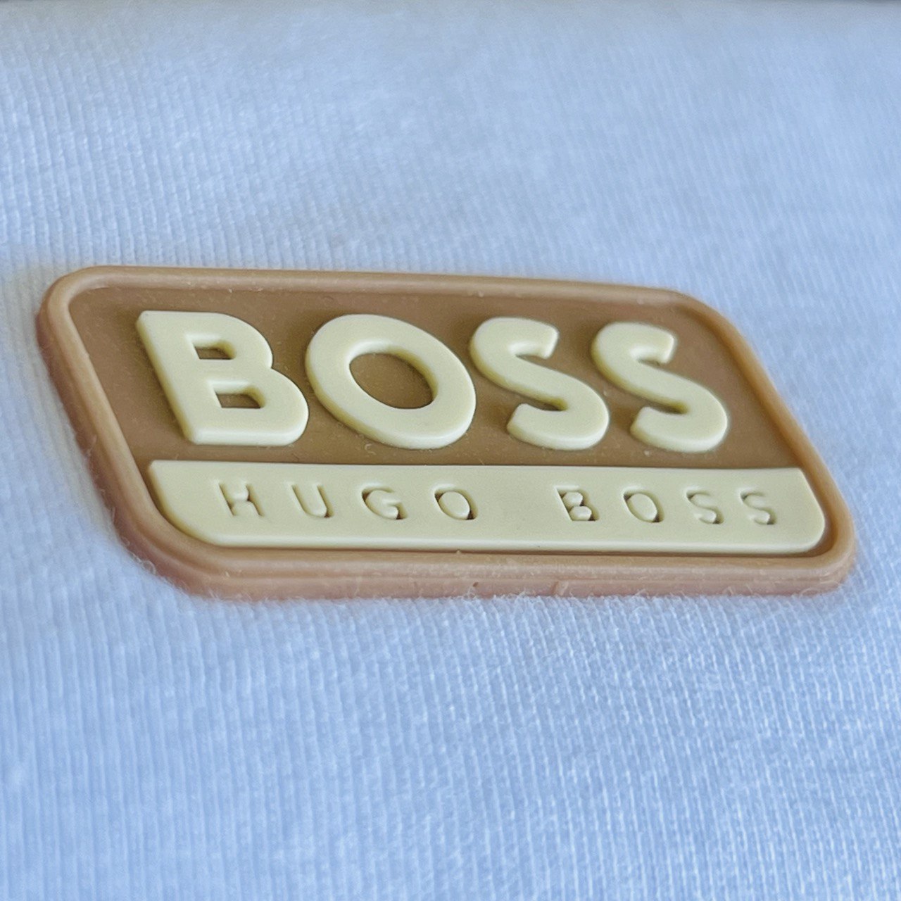 Camiseta Genuina 40.1 LUXO HUGO BOSS arte em patch emborrachado ...